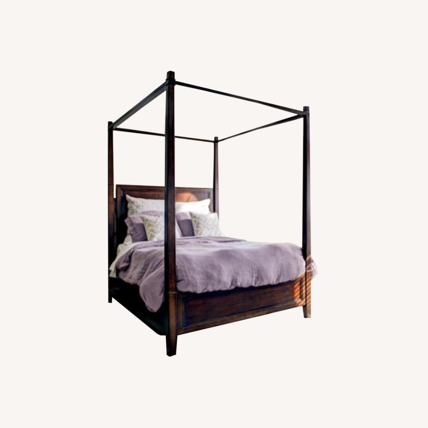 Queen Canopy Bed - AptDeco