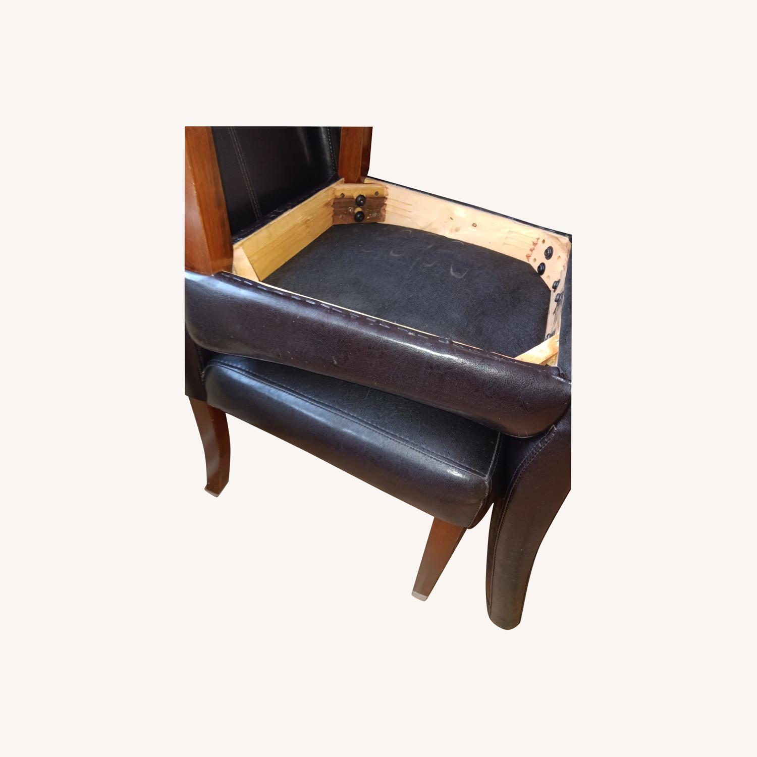 Luke Leather Dining Chair - AptDeco