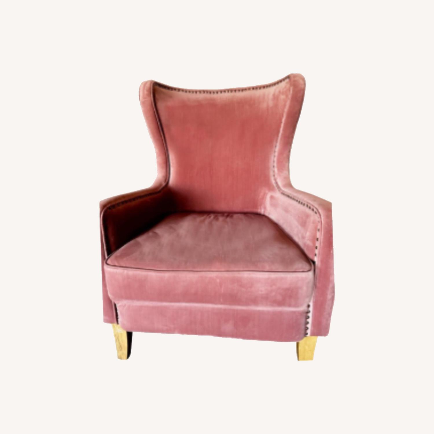 Wayfair Pink Velvet Chair - AptDeco