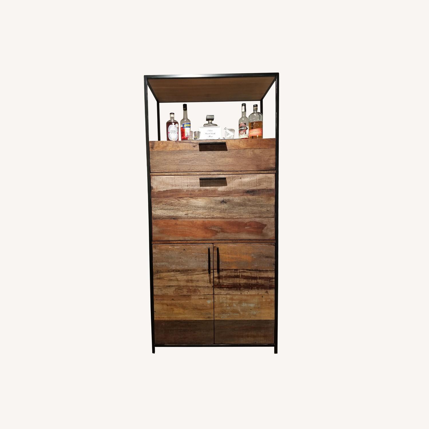 Crate & Barrel Clive Bar Cabinet - AptDeco