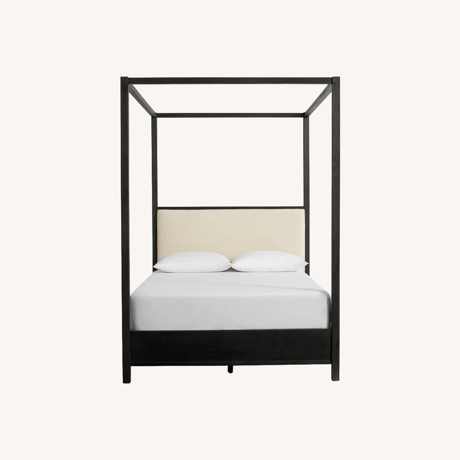 Pottery Barn Queen Calistoga Canopy Bed - AptDeco