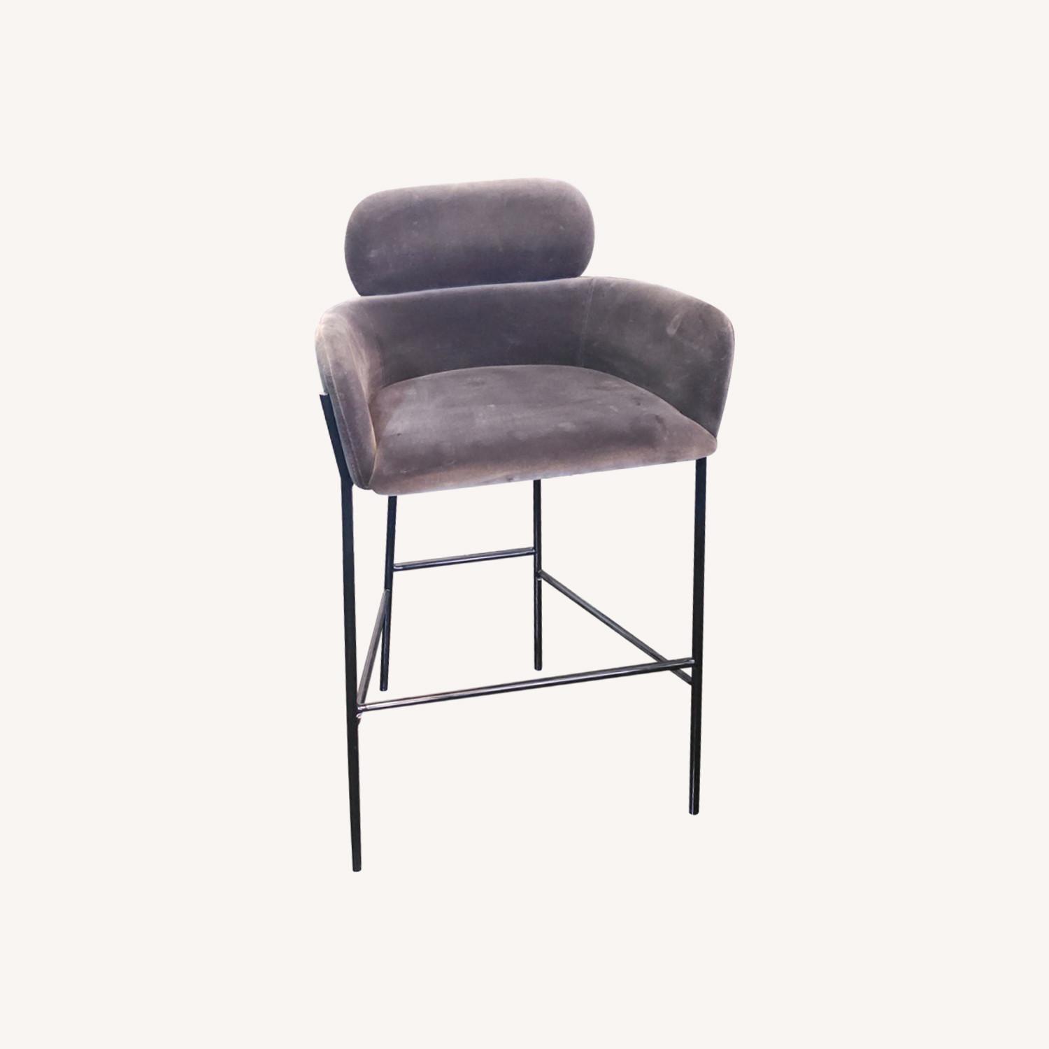 CB2 Azalea Mink Bar Stools 2 - AptDeco