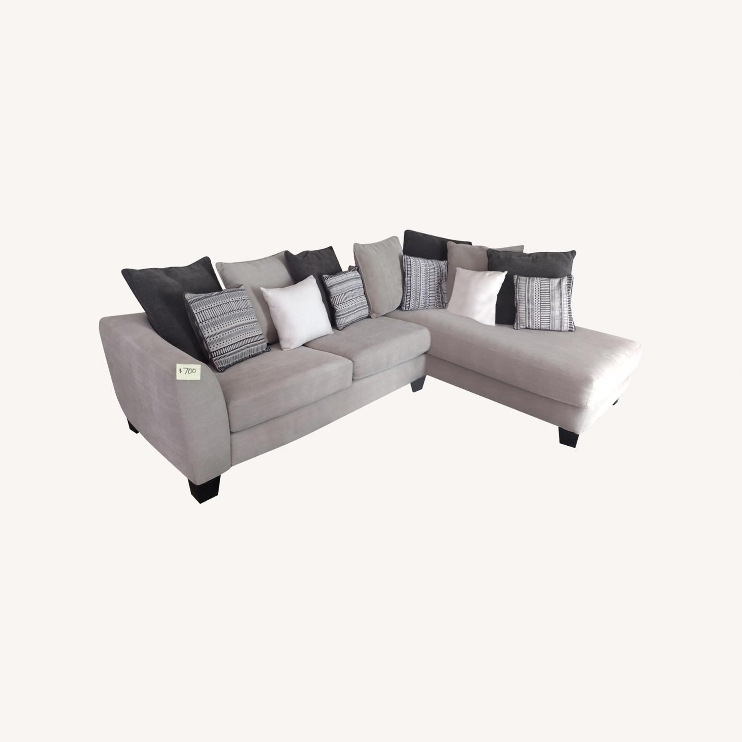 2 Part Sectional Sofa - AptDeco