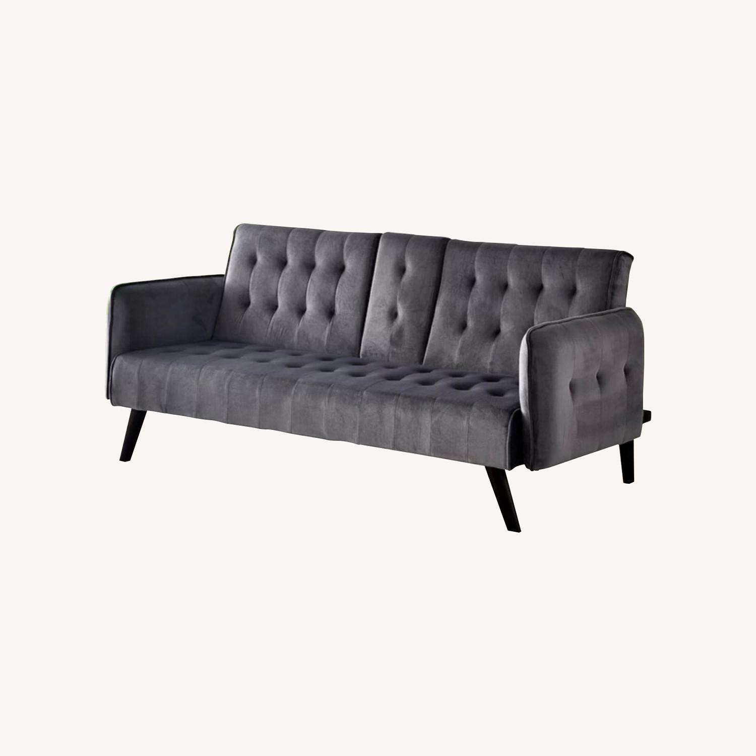 72 Velvet Sleeper Sofa - AptDeco