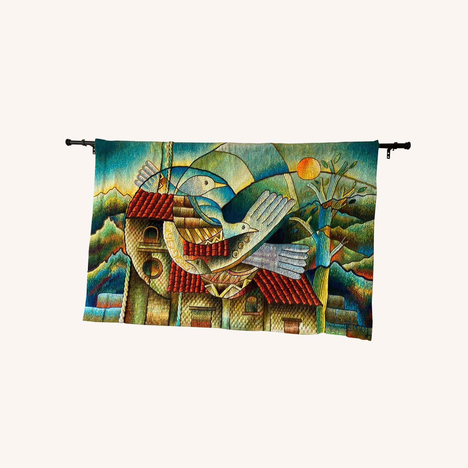 Peruvian Tapestry by Andean Textile Artist - AptDeco