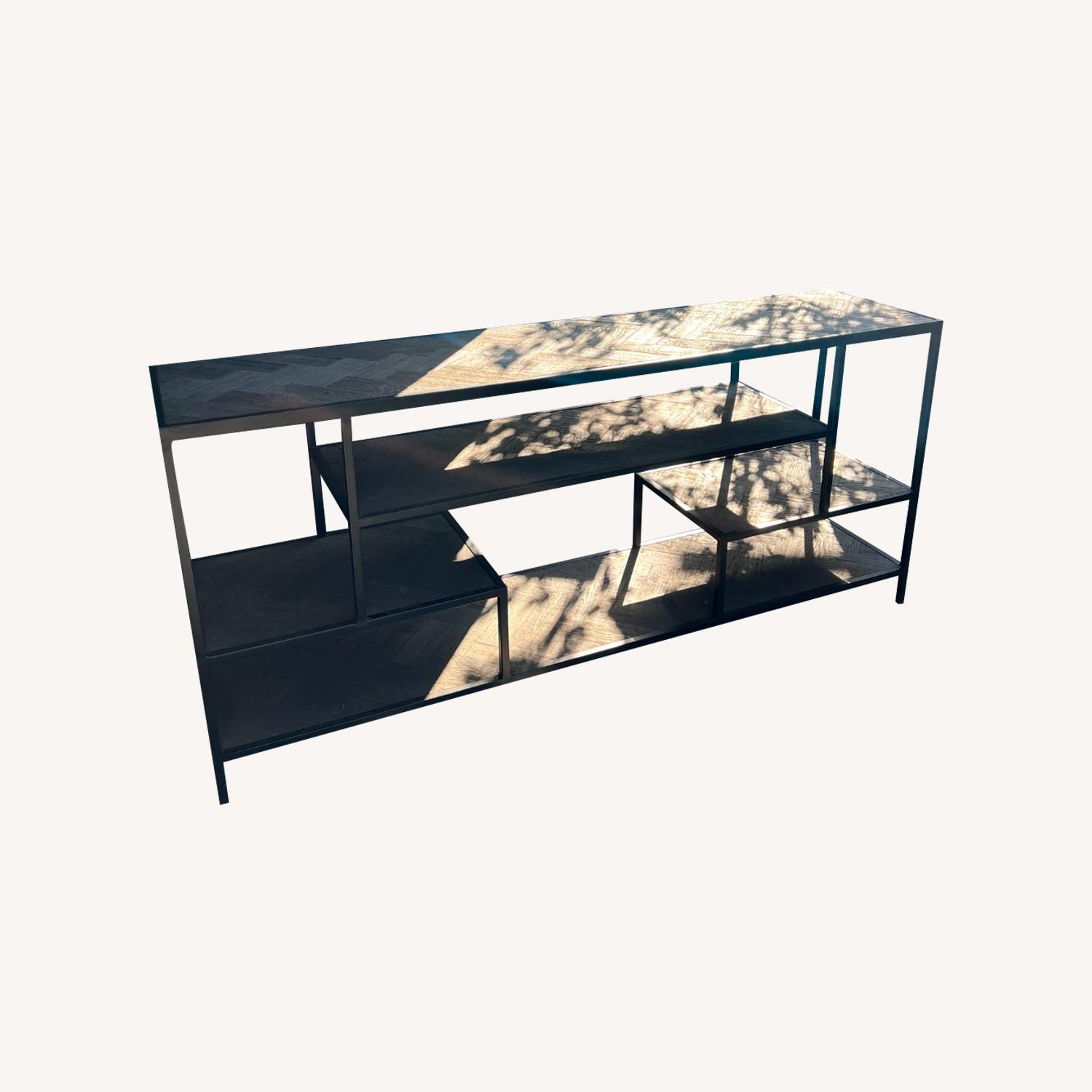 HD Buttercup Matte Black Sideboard Table - AptDeco