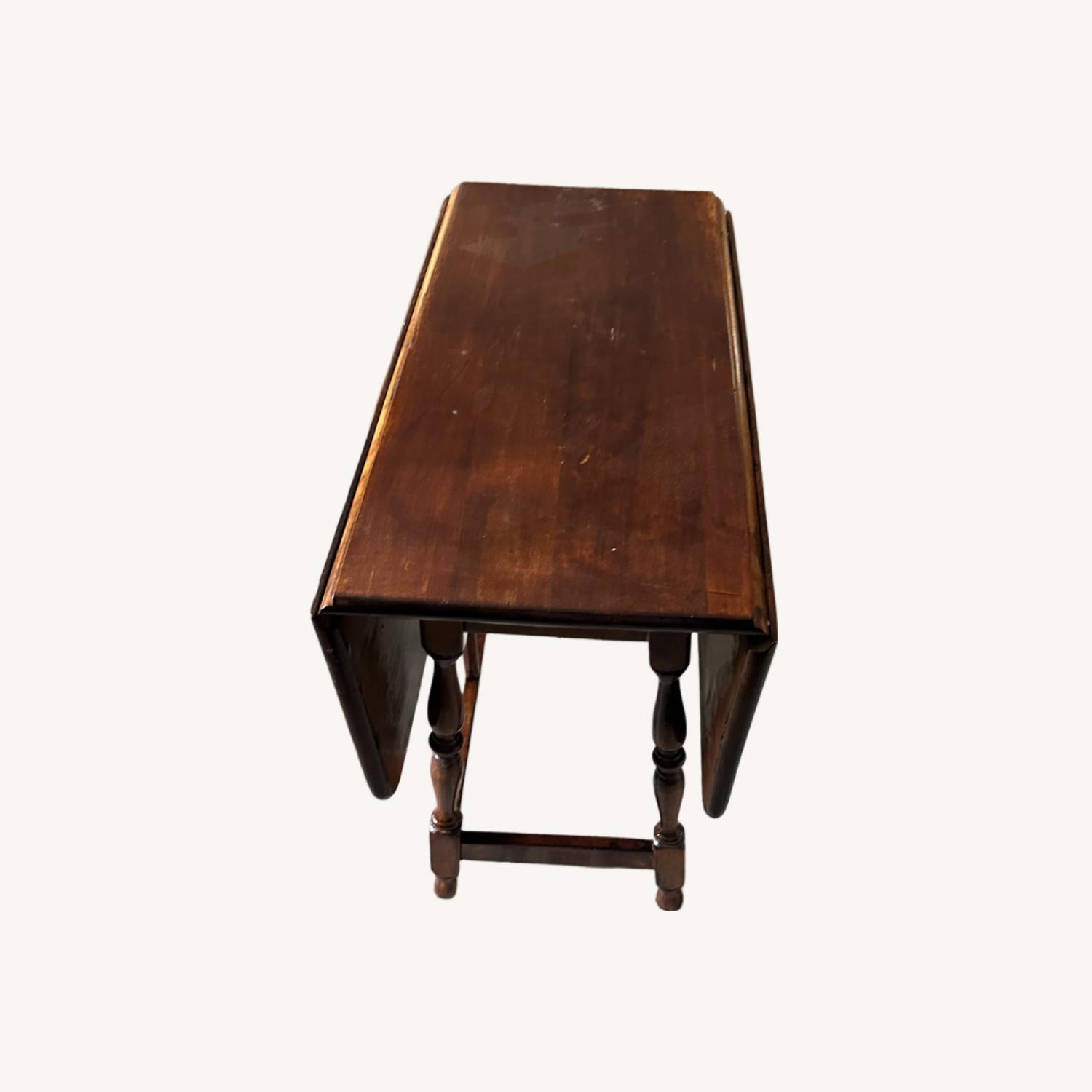 Antique Country Drop Leaf Table - AptDeco