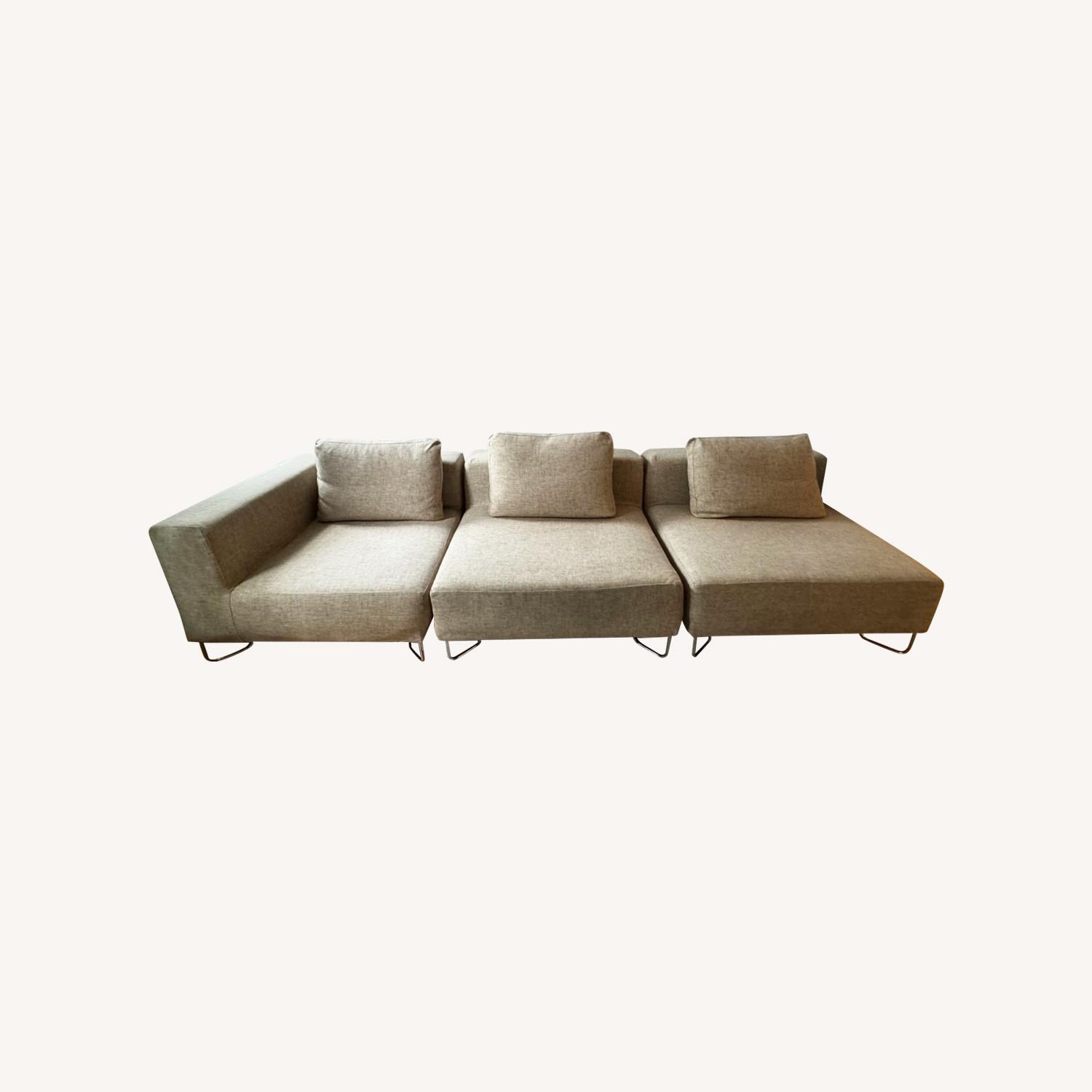 3-Piece Danish Softline Sectional - AptDeco