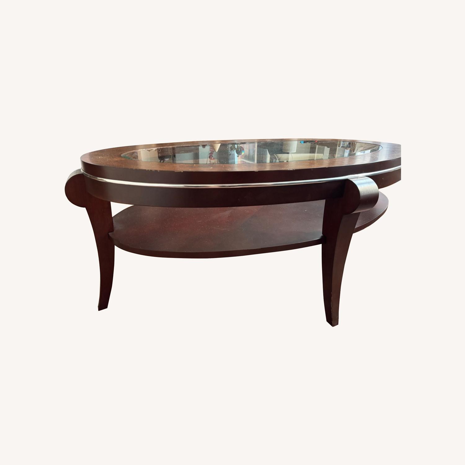 Ashland Heights Oval Cocktail Table - AptDeco