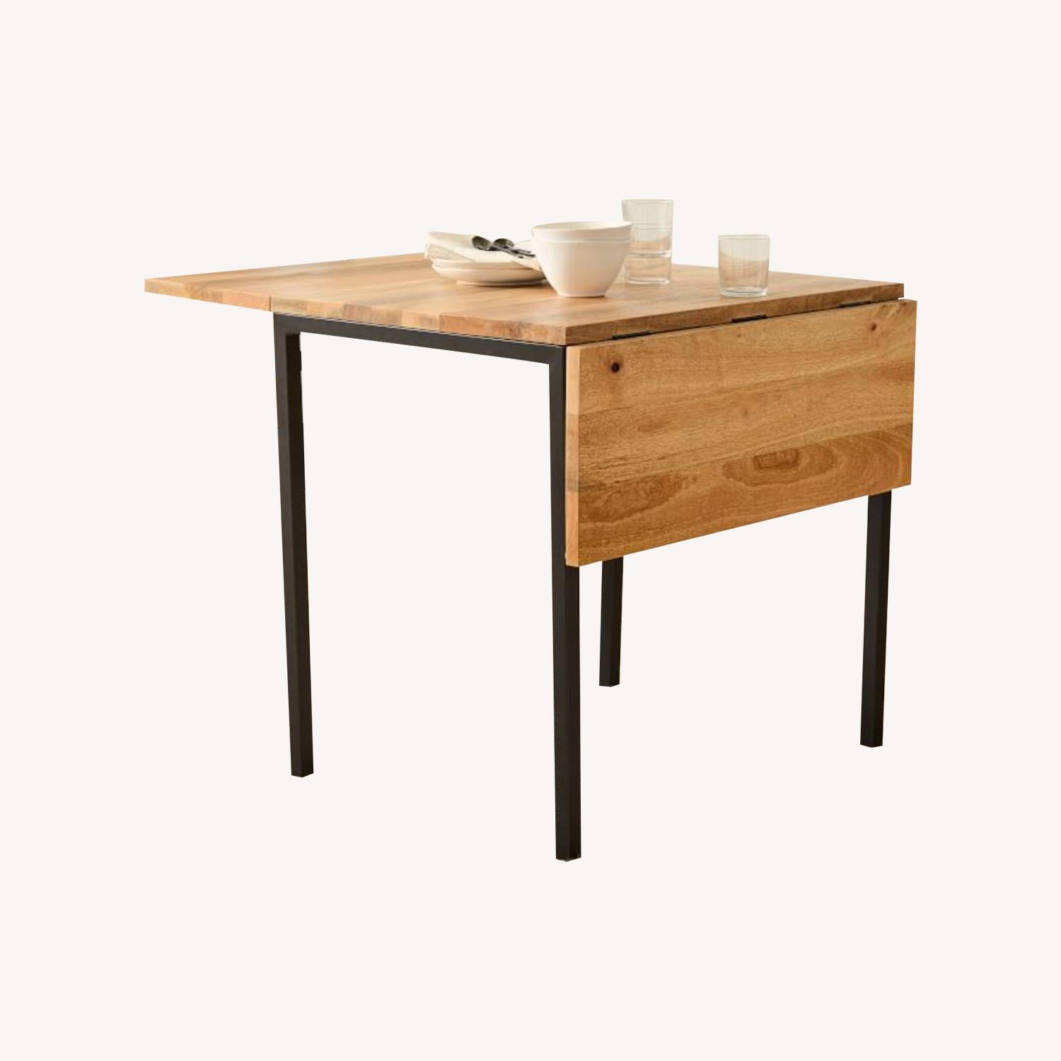 West Elm Drop Leaf Expandable Dining Table - AptDeco