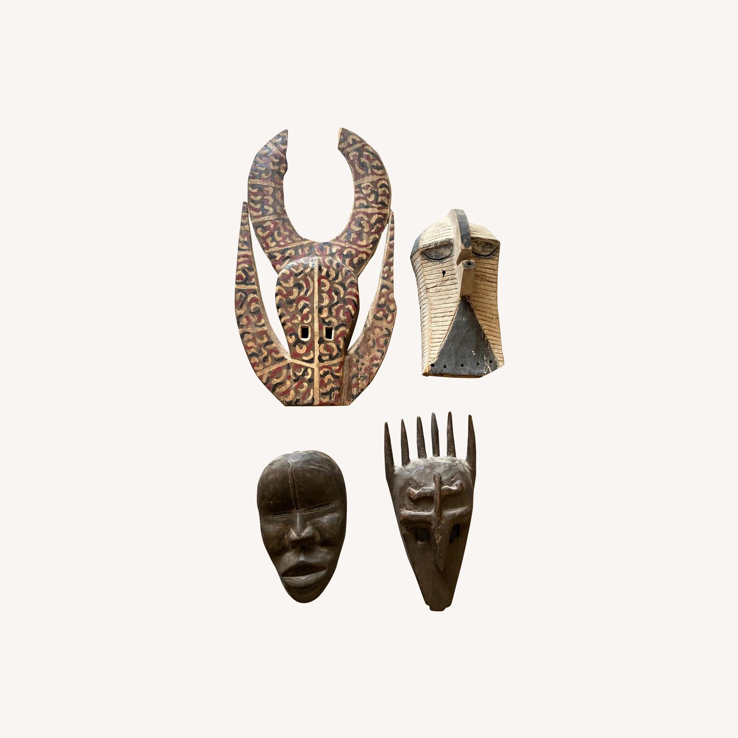 ABC Carpet and Home Four African Masks - AptDeco
