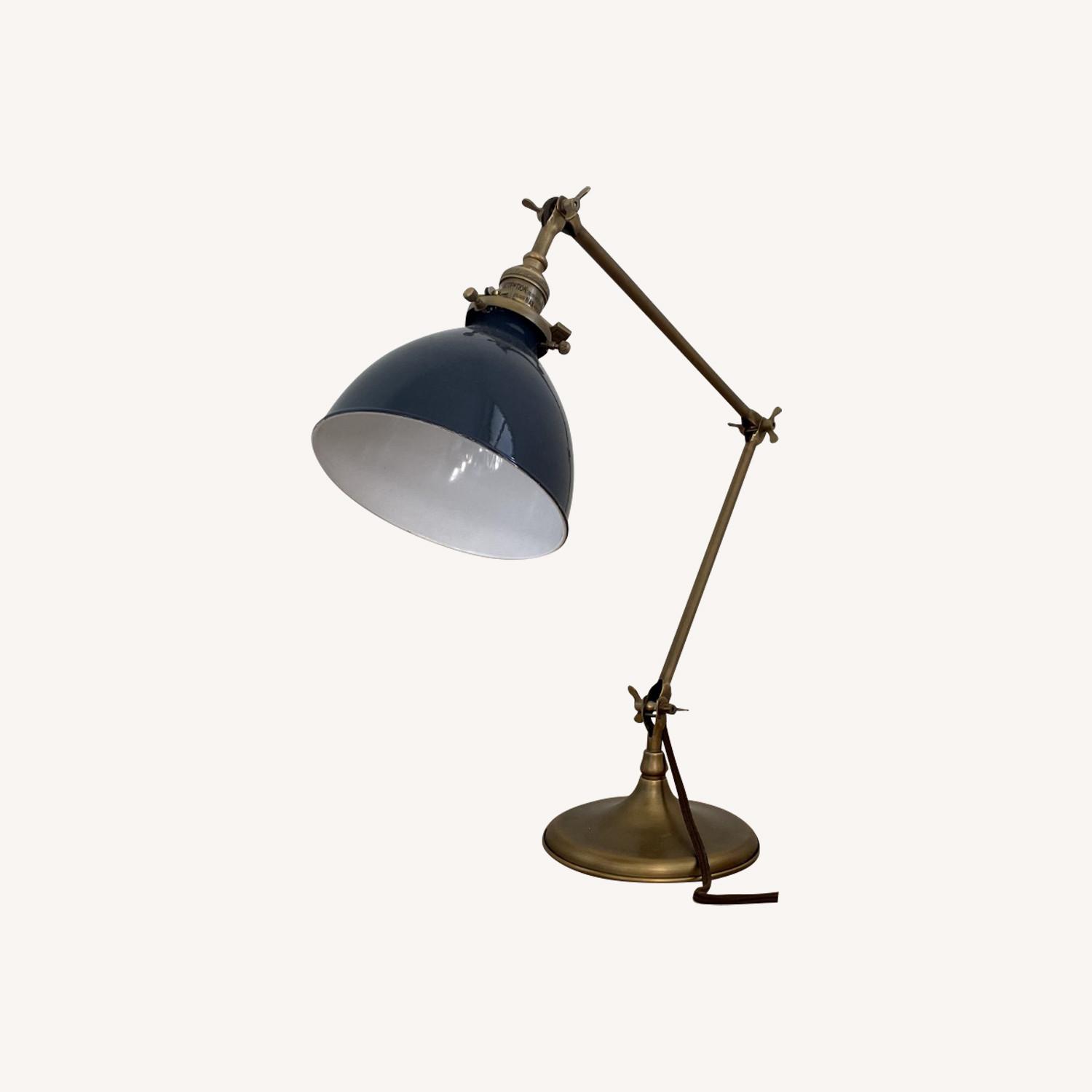 Rejuvenation Gold / Blue Task Lamp - AptDeco