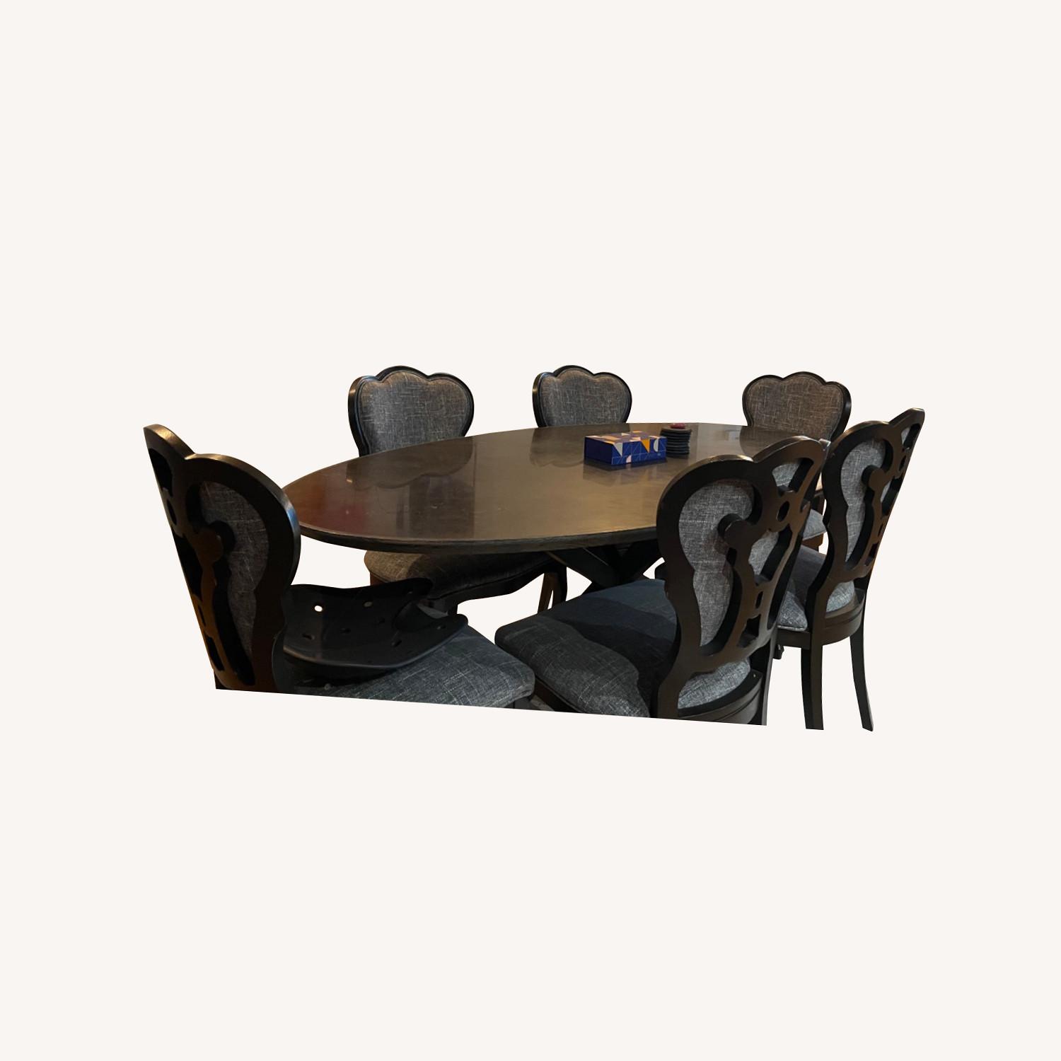 Arhaus Oval Dining Table and 6 Chairs - AptDeco