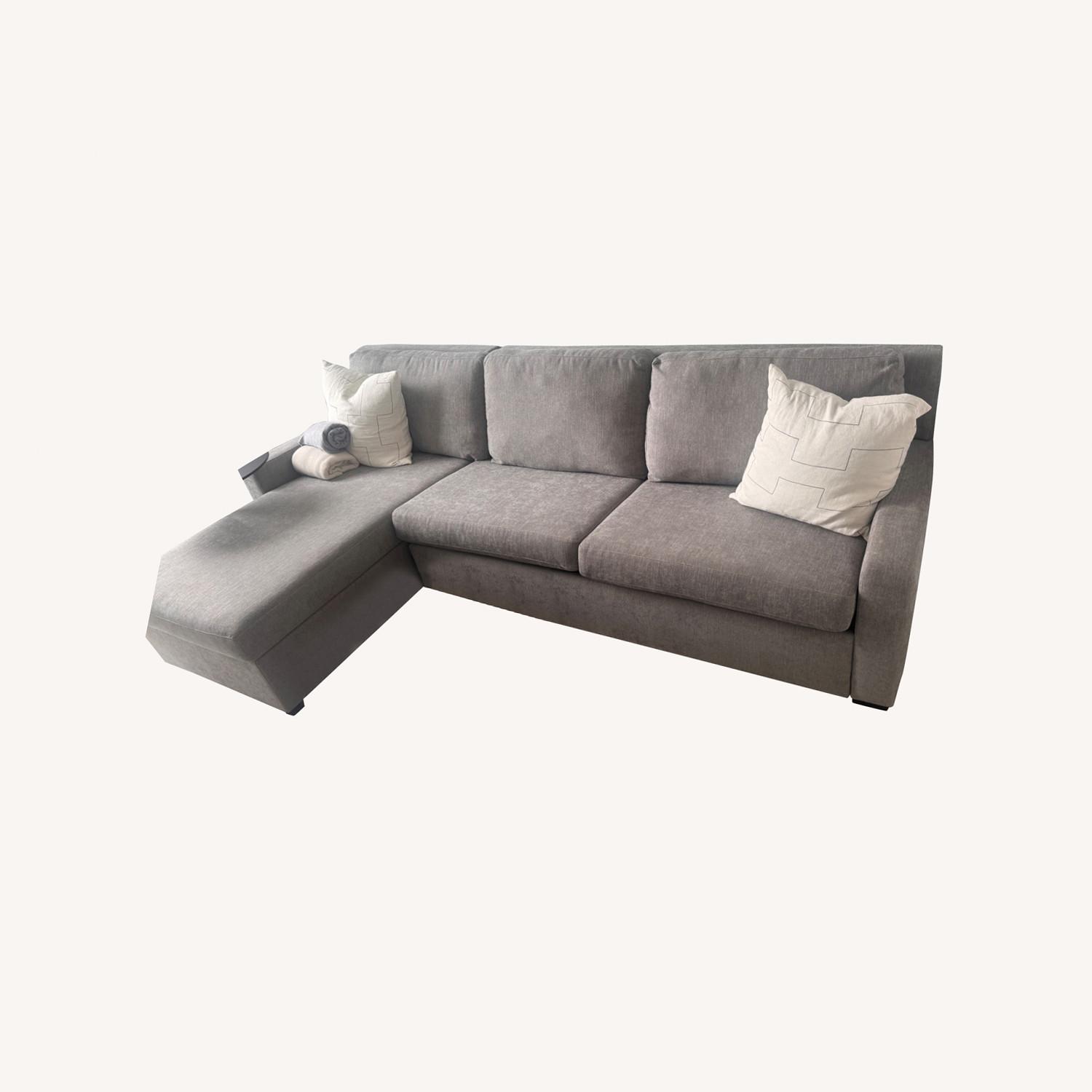 American Leather Pullout Sofa - AptDeco