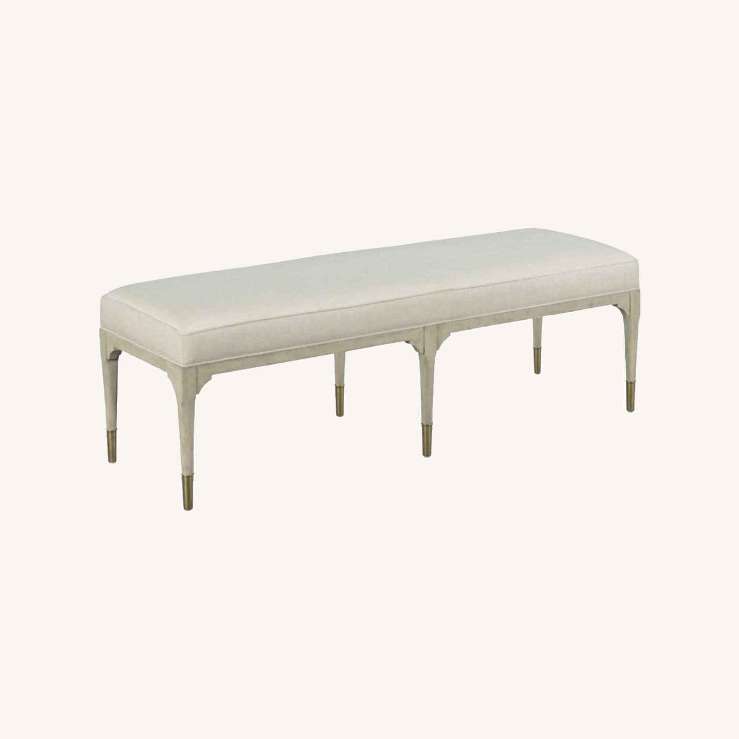 Perigold Wooden Linen Bench - AptDeco
