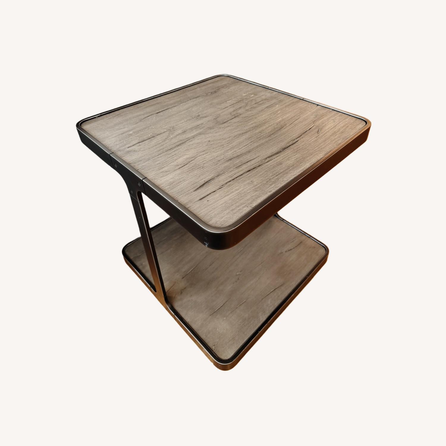 Restoration Hardware Barnes Industrial Side Table - AptDeco