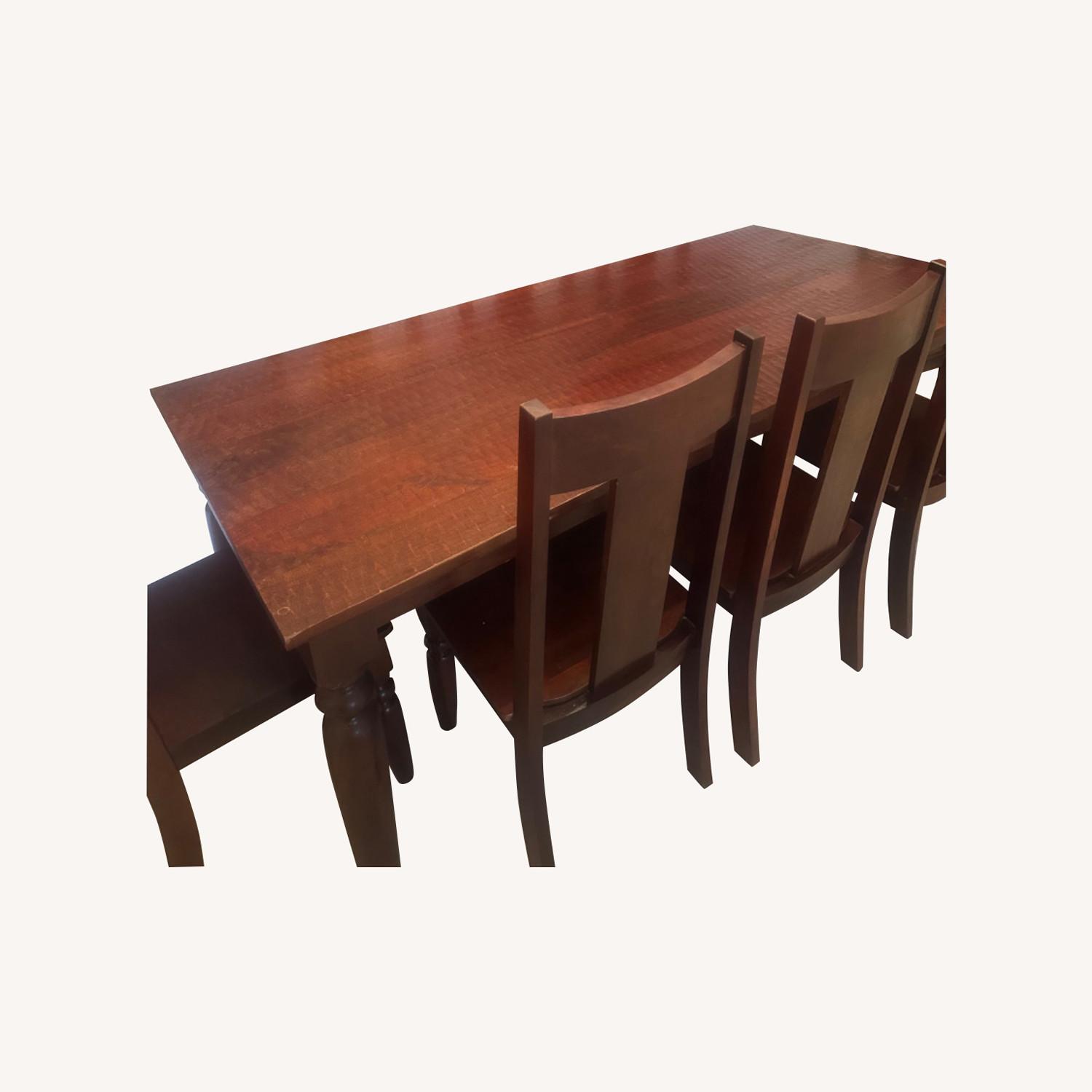 Solid Wood Dining Room Table - AptDeco