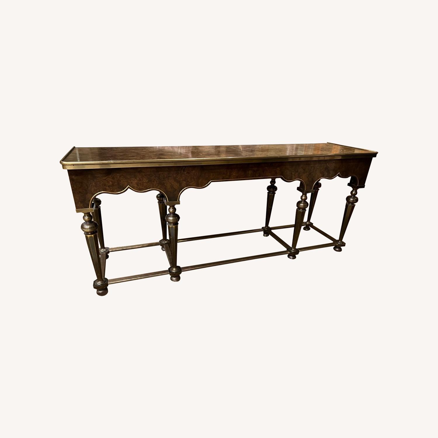 Baker Furniture Brass Console Table - AptDeco