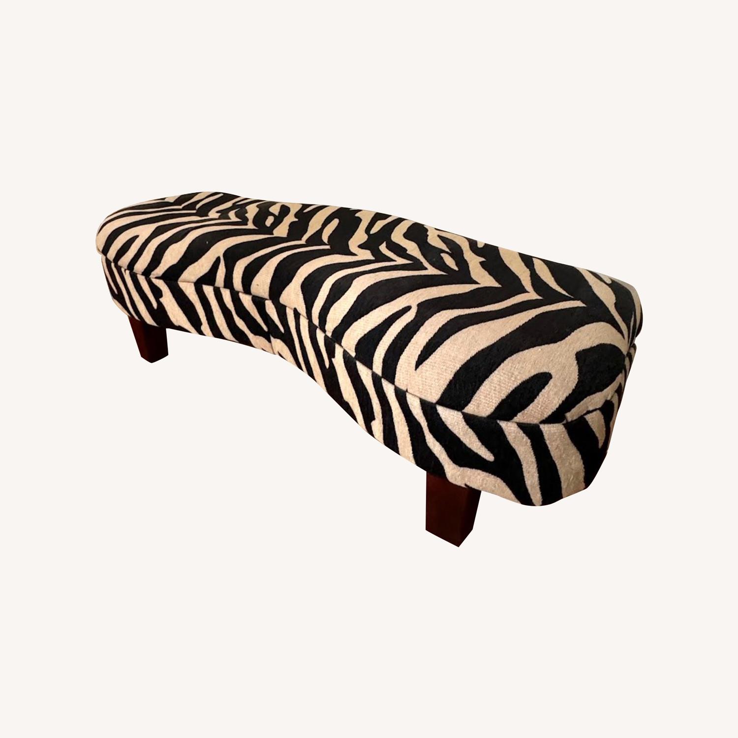 Vintage Zebra Bench - AptDeco