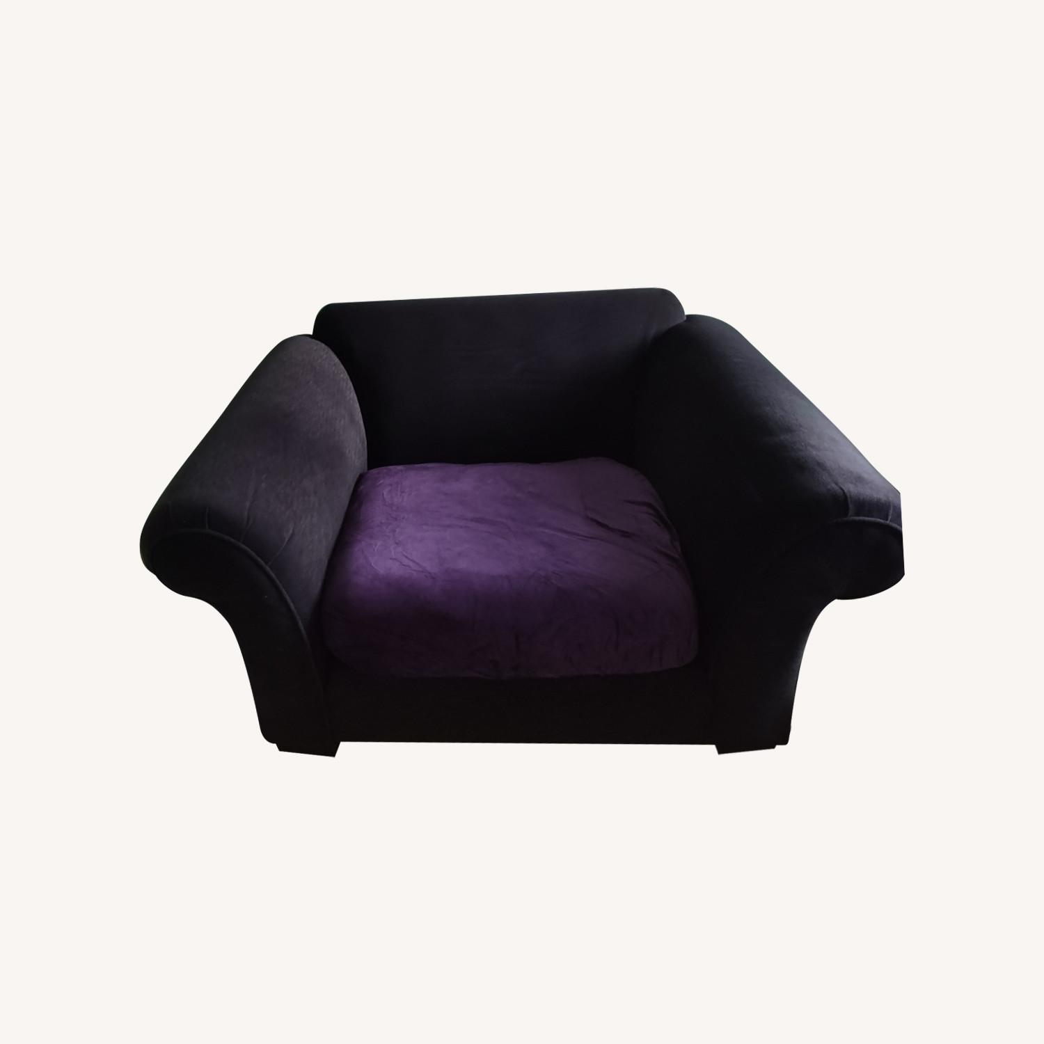 Purple Club Chair - AptDeco