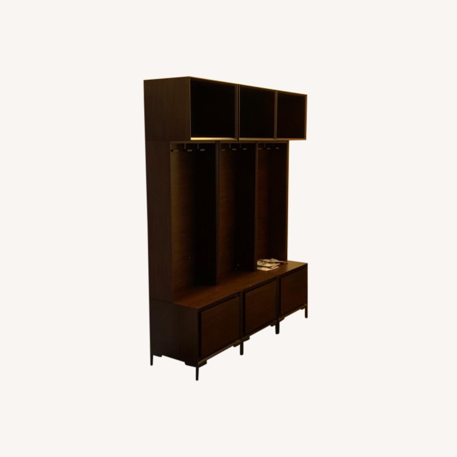 West Elm Hall Tree w Bench Set of 3 - AptDeco