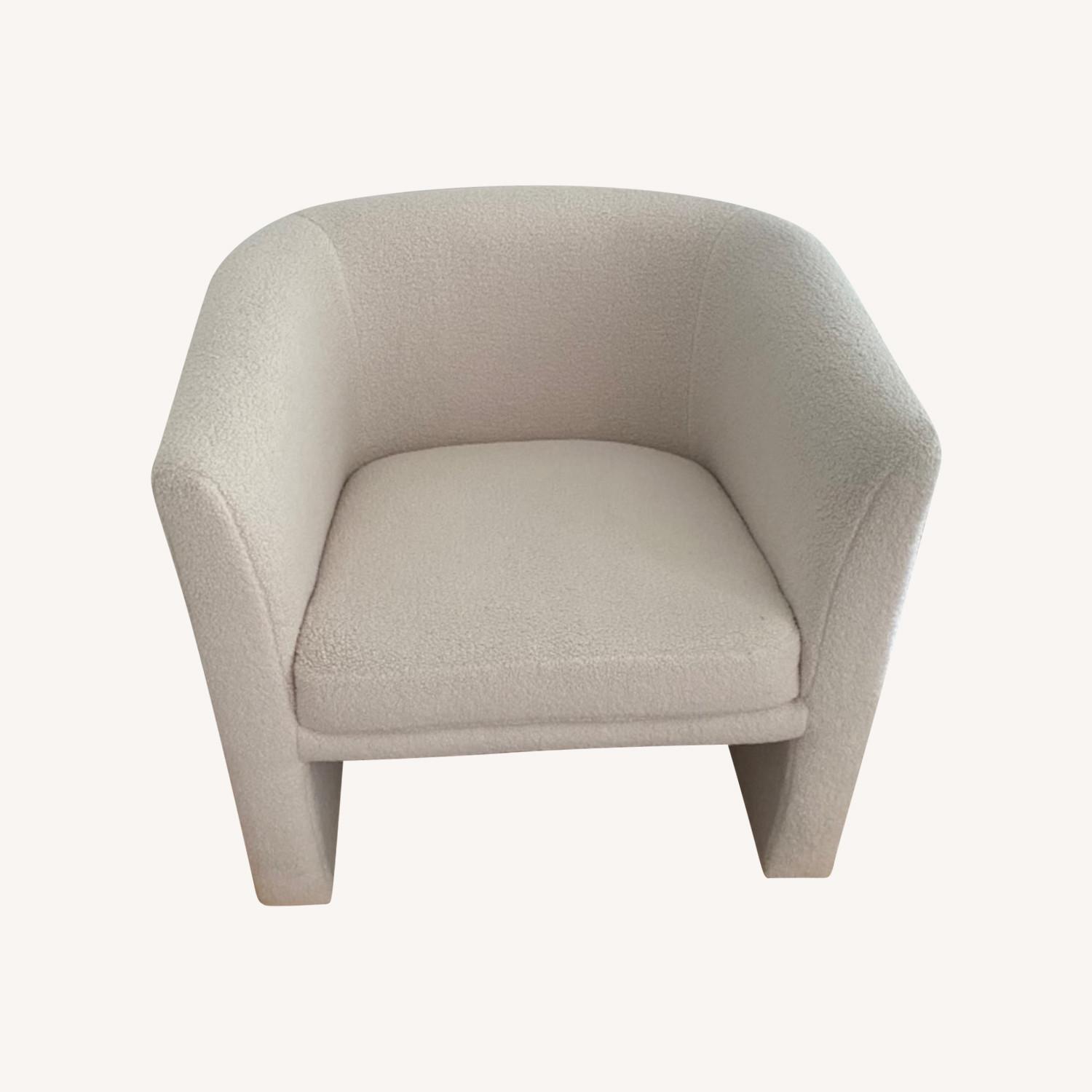 Target White Creme Boucle Chair AptDeco
