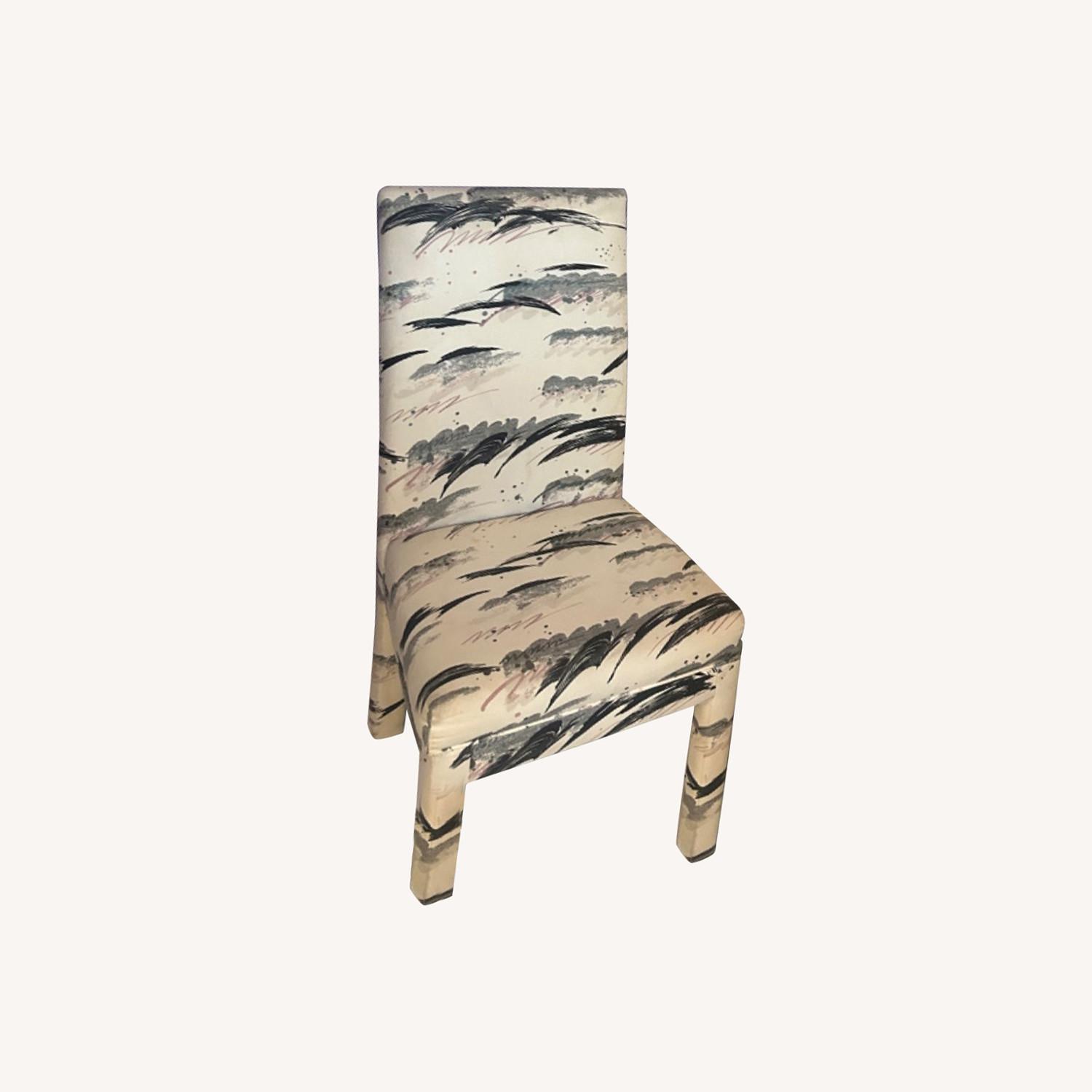 Custom Parsons Chairs with Matching Artwork - AptDeco