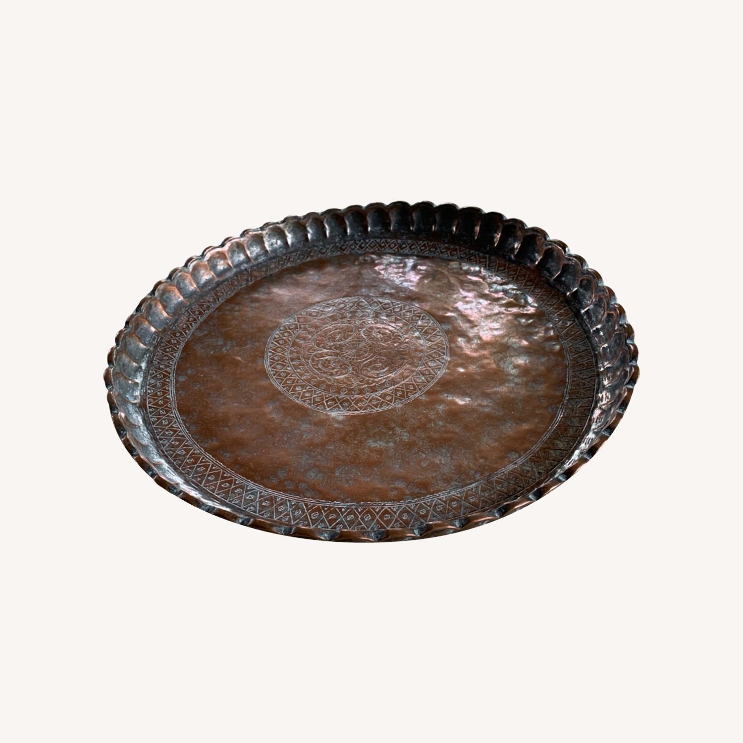 Handmade Copper Serving Tray - AptDeco