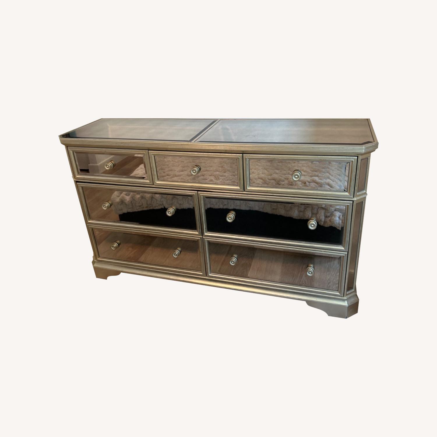 Macy s Marais Chest 7 Drawer Mirrored Dresser