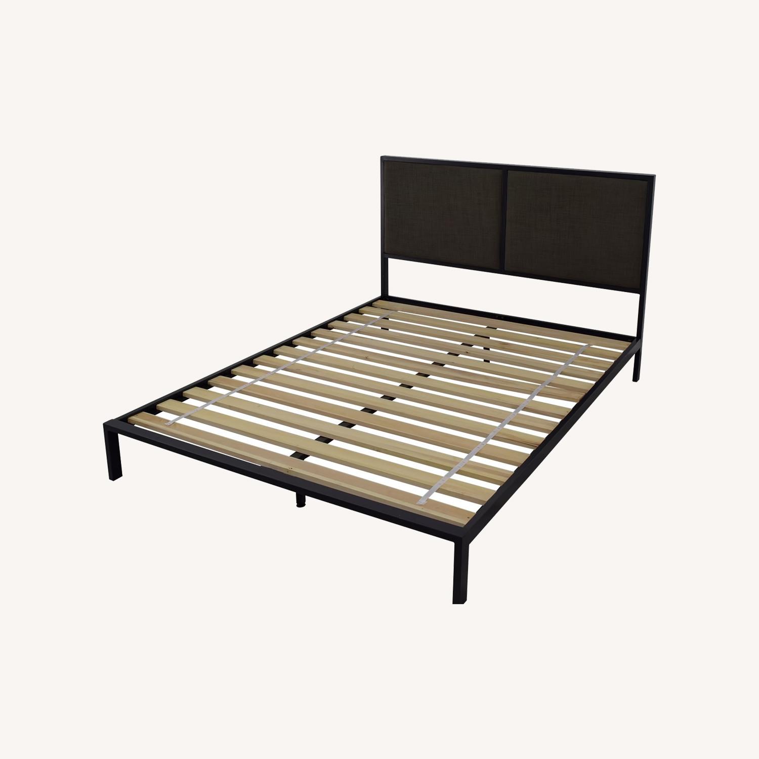 Crate & Barrel Metal Queen Bed Frame - AptDeco