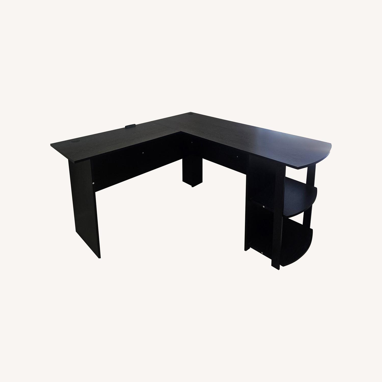 Ameriwood Industries Dakota L-Shaped Desk with Bookshelves - AptDeco