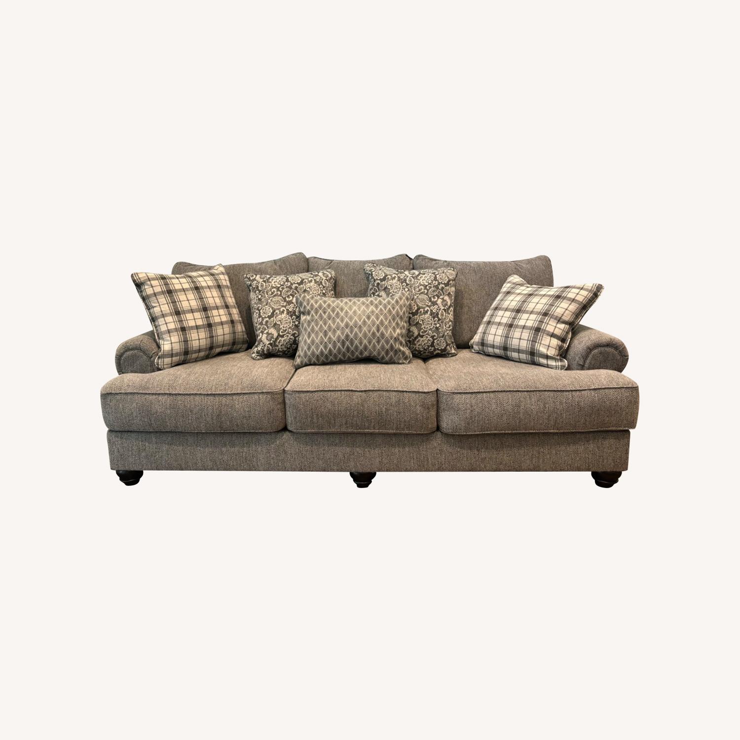 Broyhill Furniture Gray Sofa - AptDeco