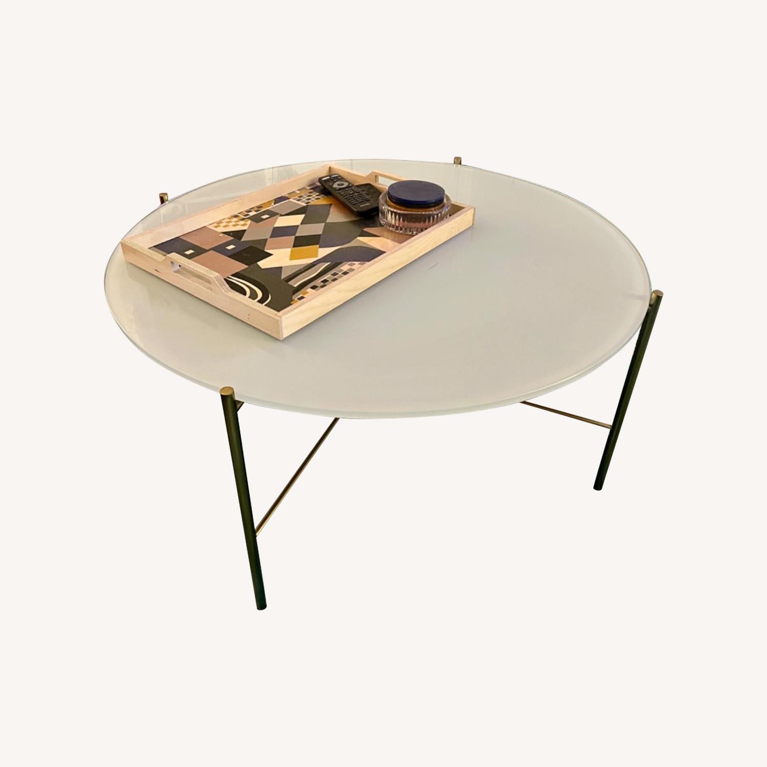 Article Silicus Light Gray Round Coffee Table - AptDeco
