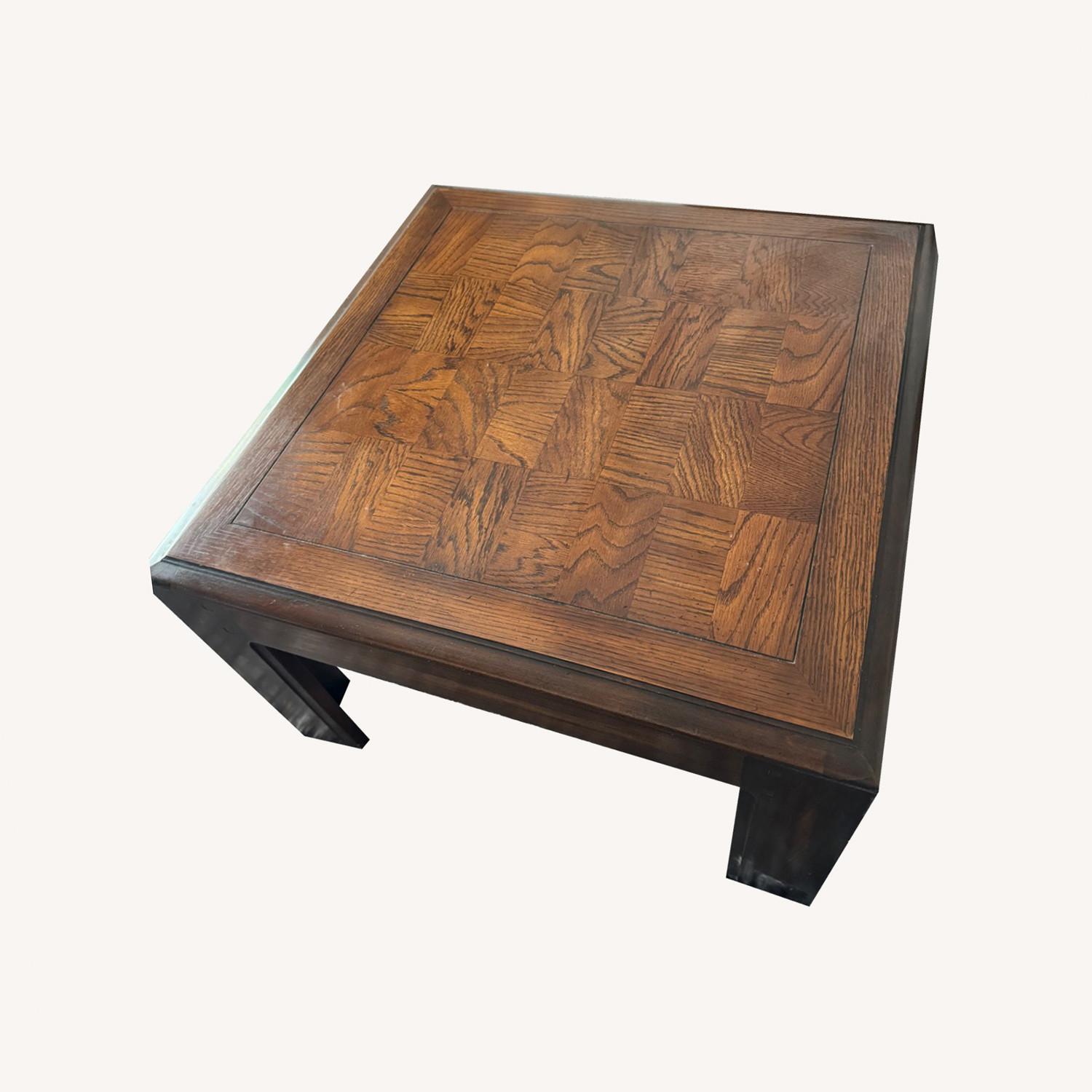 Lane Furniture Oak Rustic 30" Square Coffee Table - AptDeco