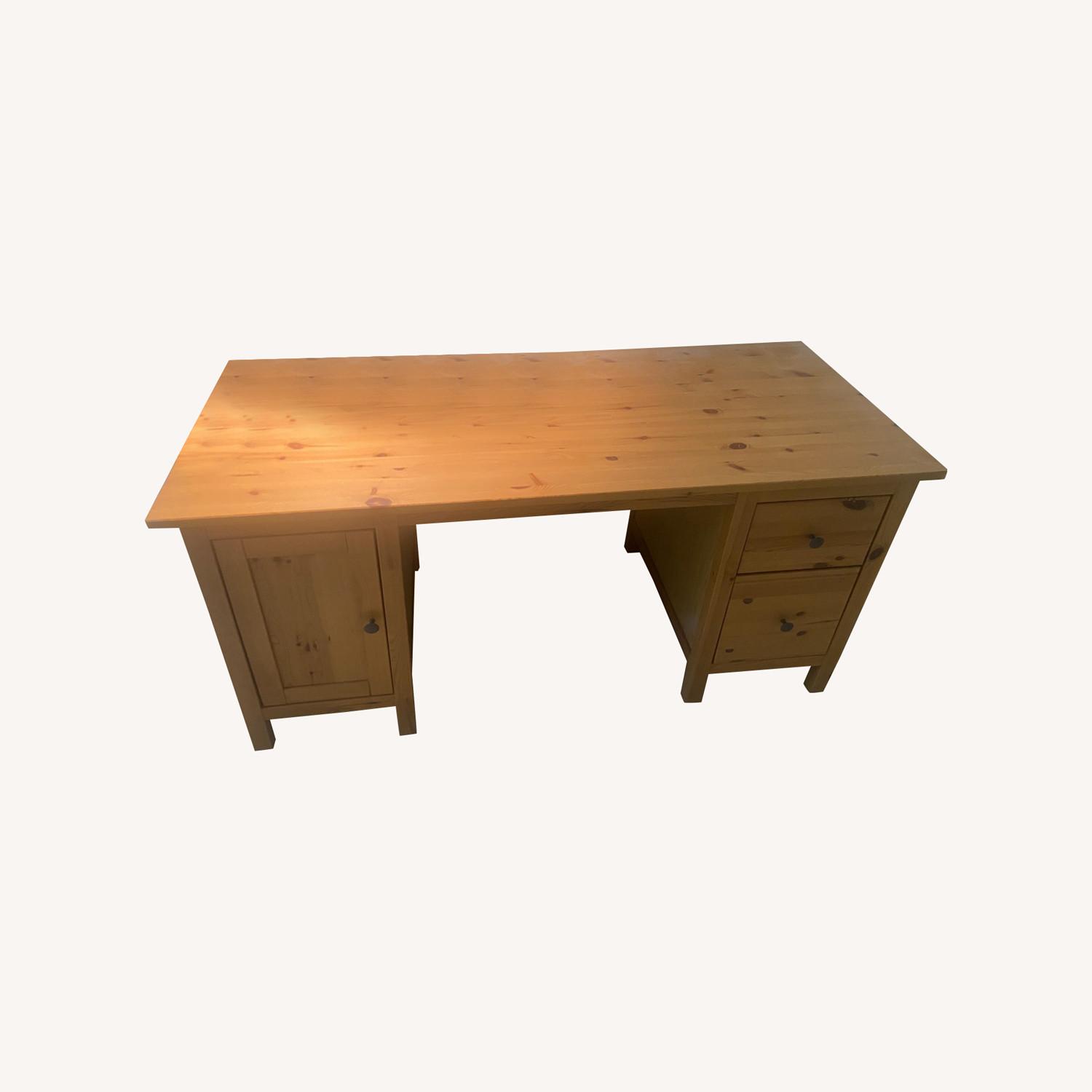Solid wood ikea desk store