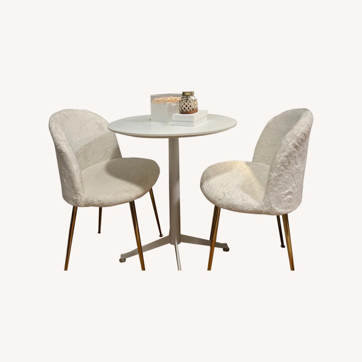 White Small Dining Set - AptDeco