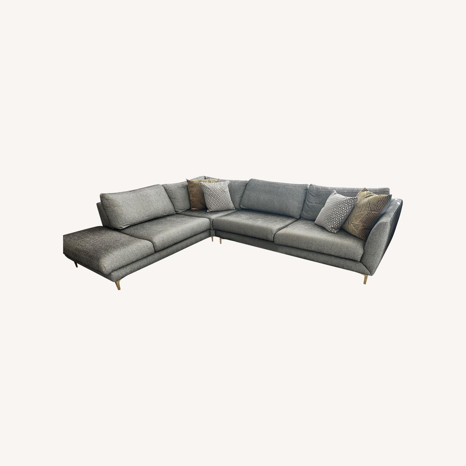 BoConcept Modern Gray Sectional Sofa - AptDeco
