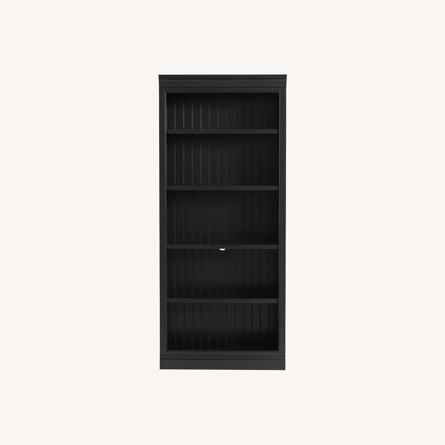 Pottery Barn Aubrey Double Tall Bookcase Black
