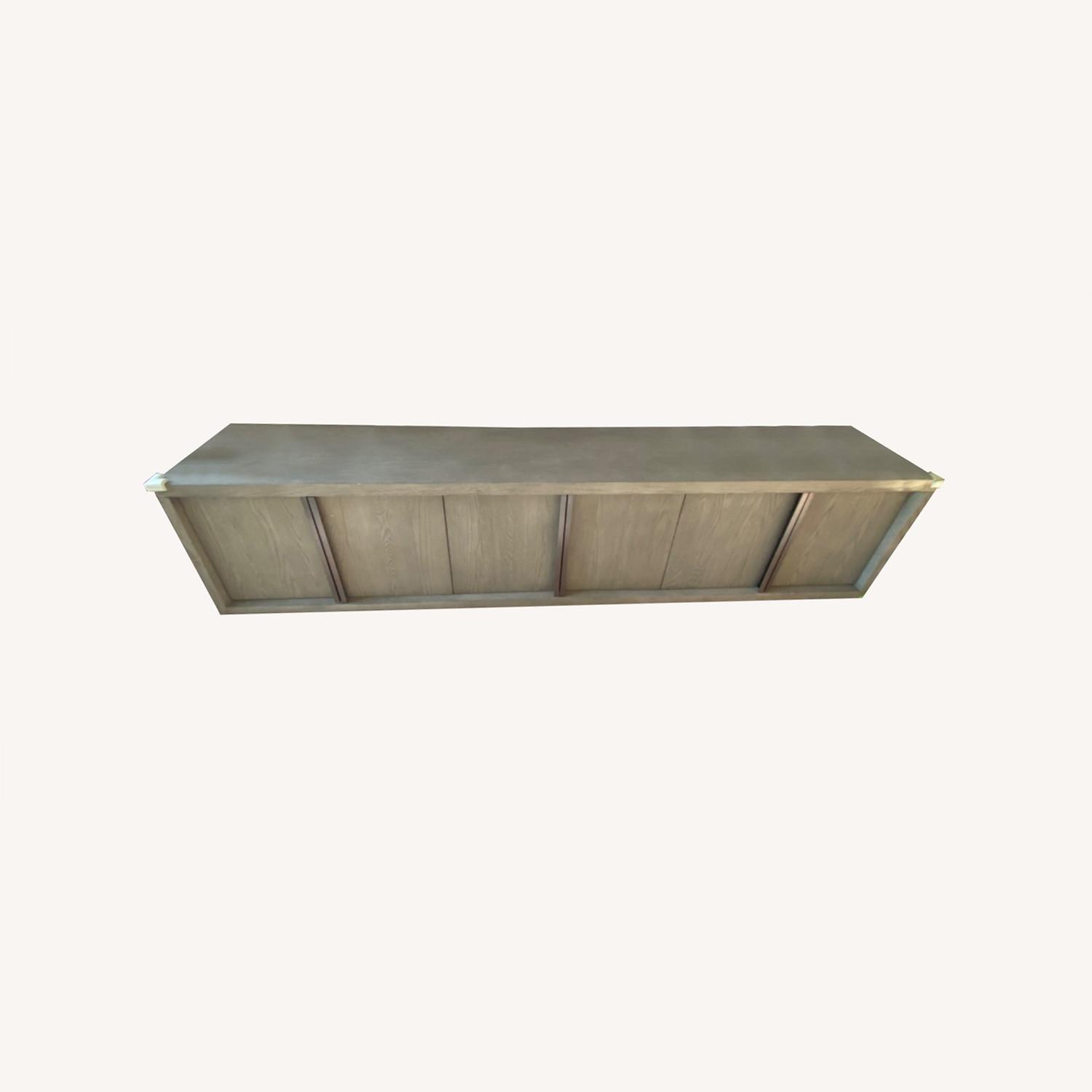 Restoration Hardware Bezier Panel 6 Door Media Console - AptDeco