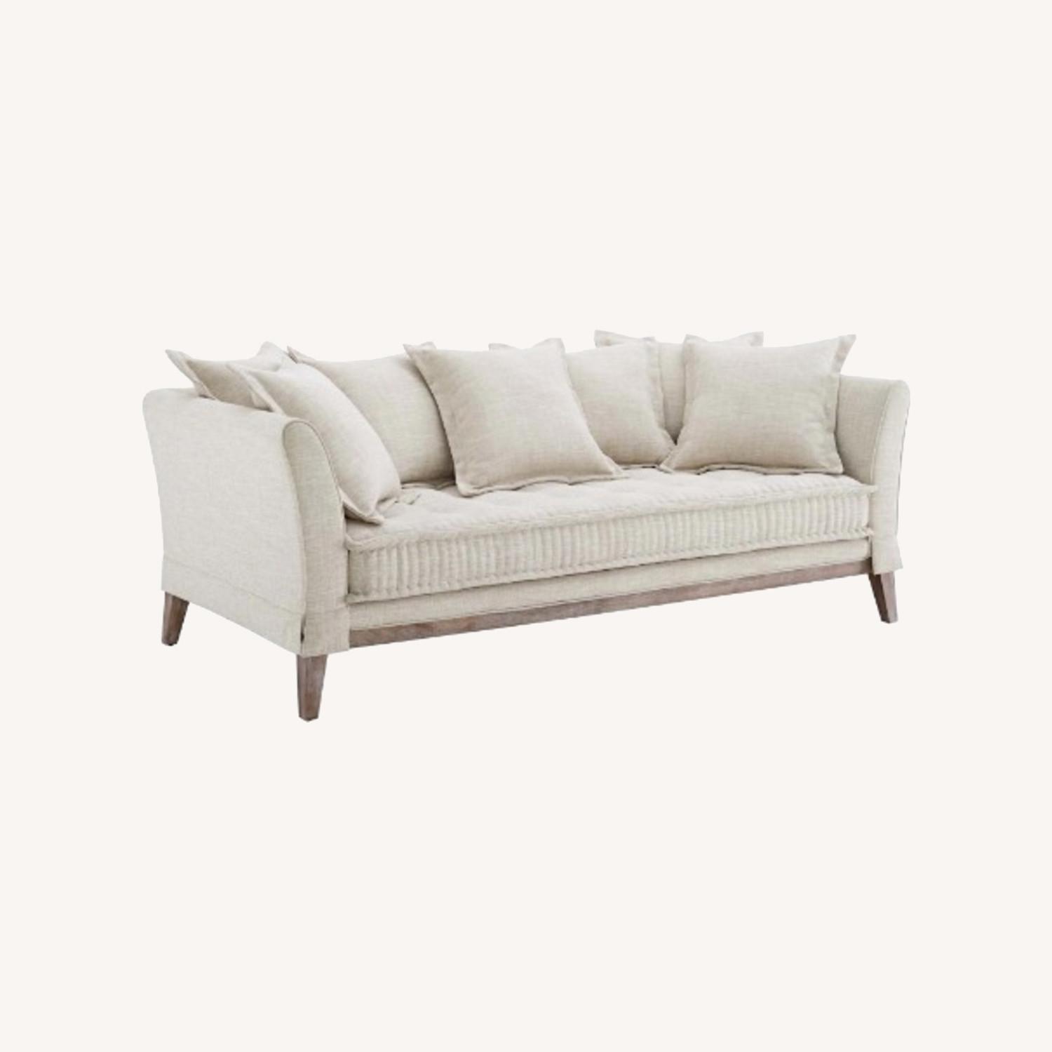 Beige Modway Farmhouse Sofa - AptDeco