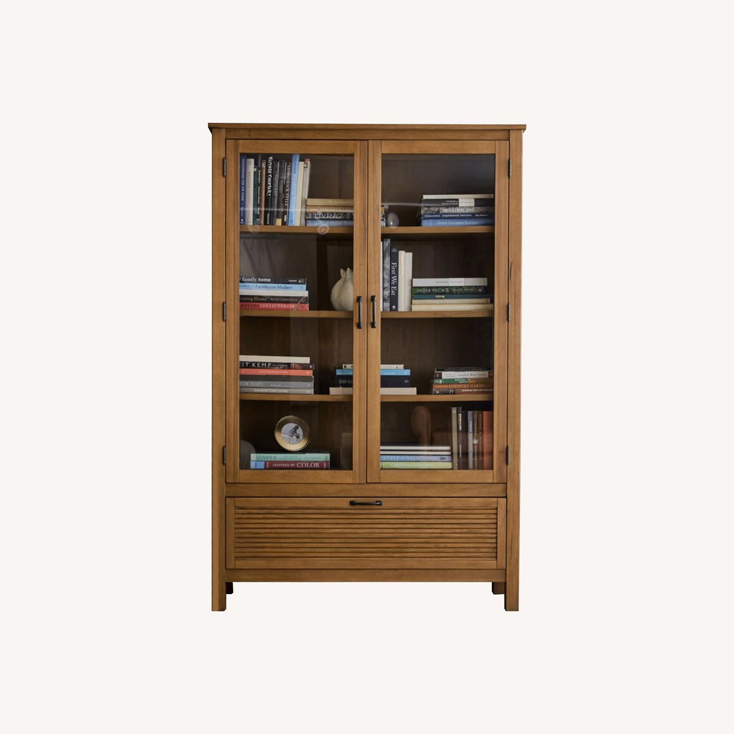 Pottery Barn Milliners Glass Display Cabinet (48") - AptDeco