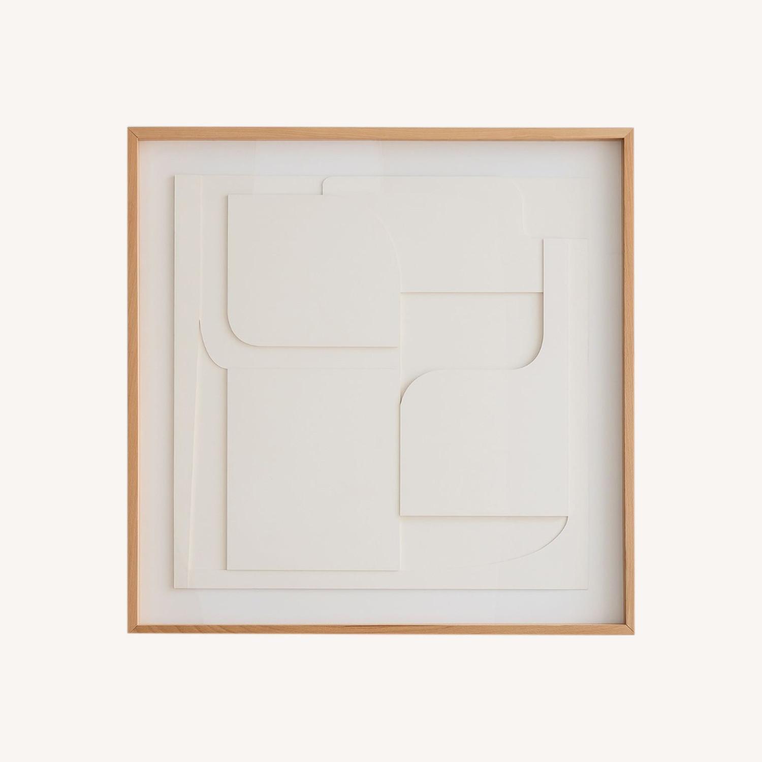 West Elm Rowan Layered Paper Dimensional Wall Art - AptDeco