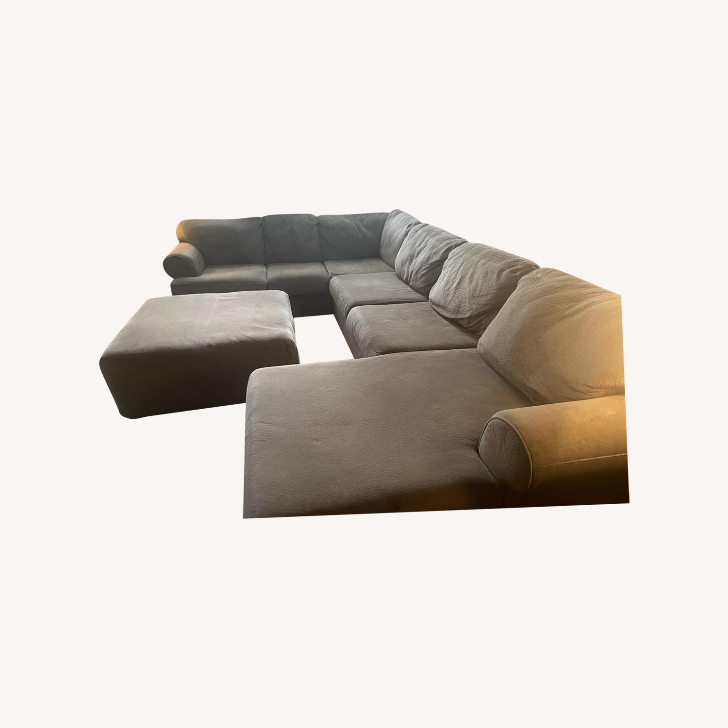 Ashley Furniture 3-Piece Sectional with Ottoman - AptDeco