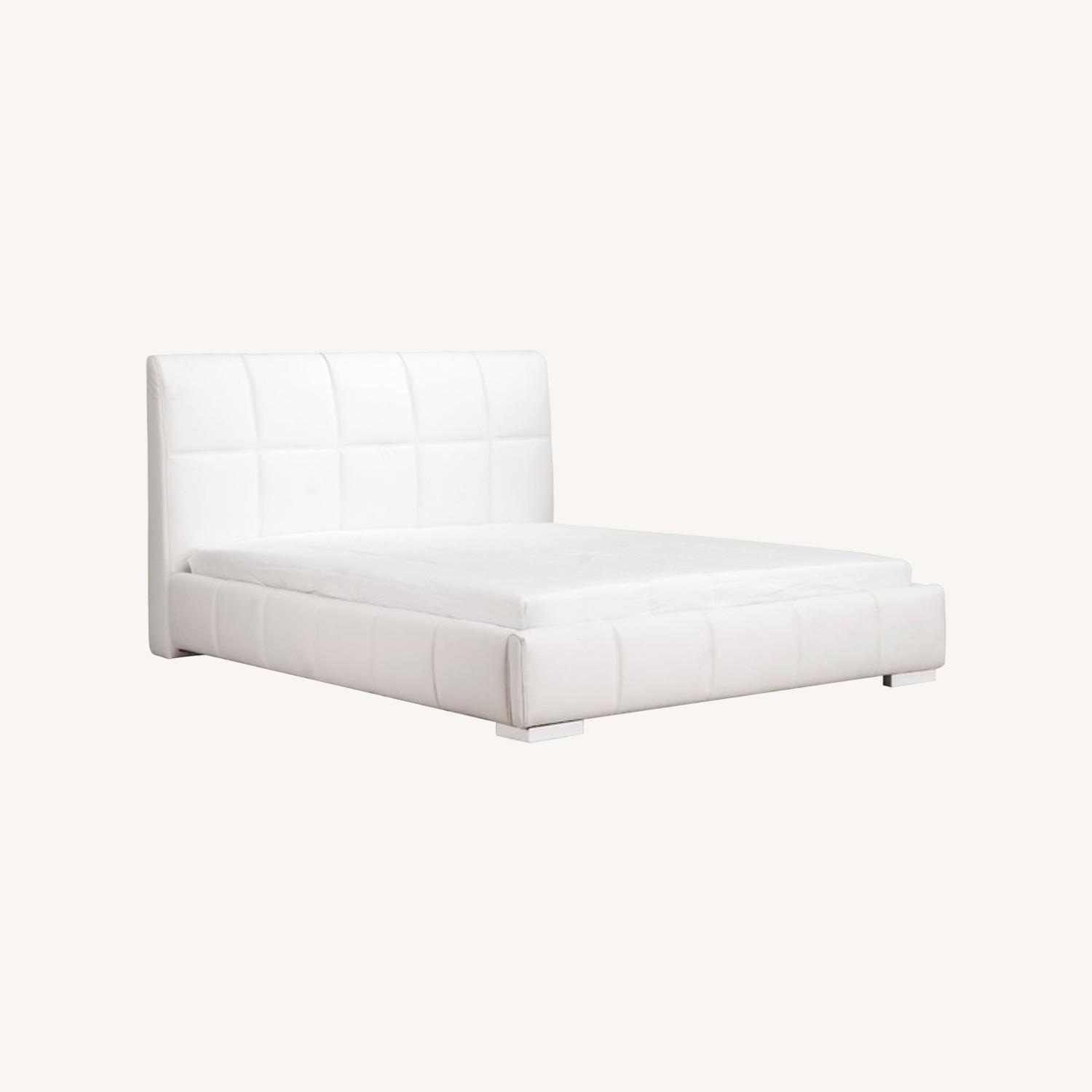 Zuo Mod Queen Leather Platform Bed - AptDeco