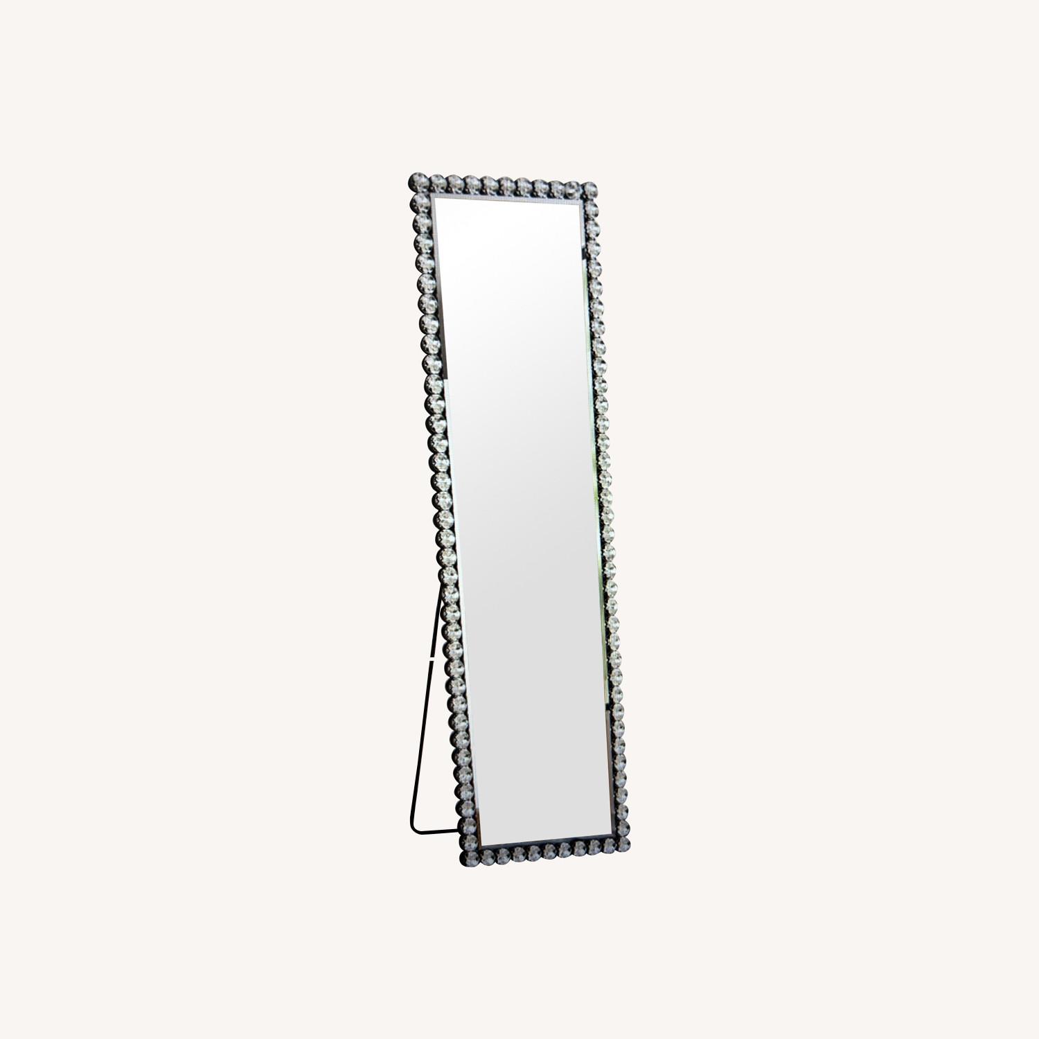 Modern Large Rectangular Floor Mirror - AptDeco
