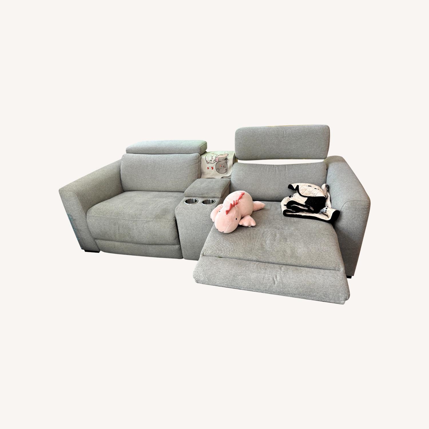 Chanel Grey 4 Piece Modular Sectional