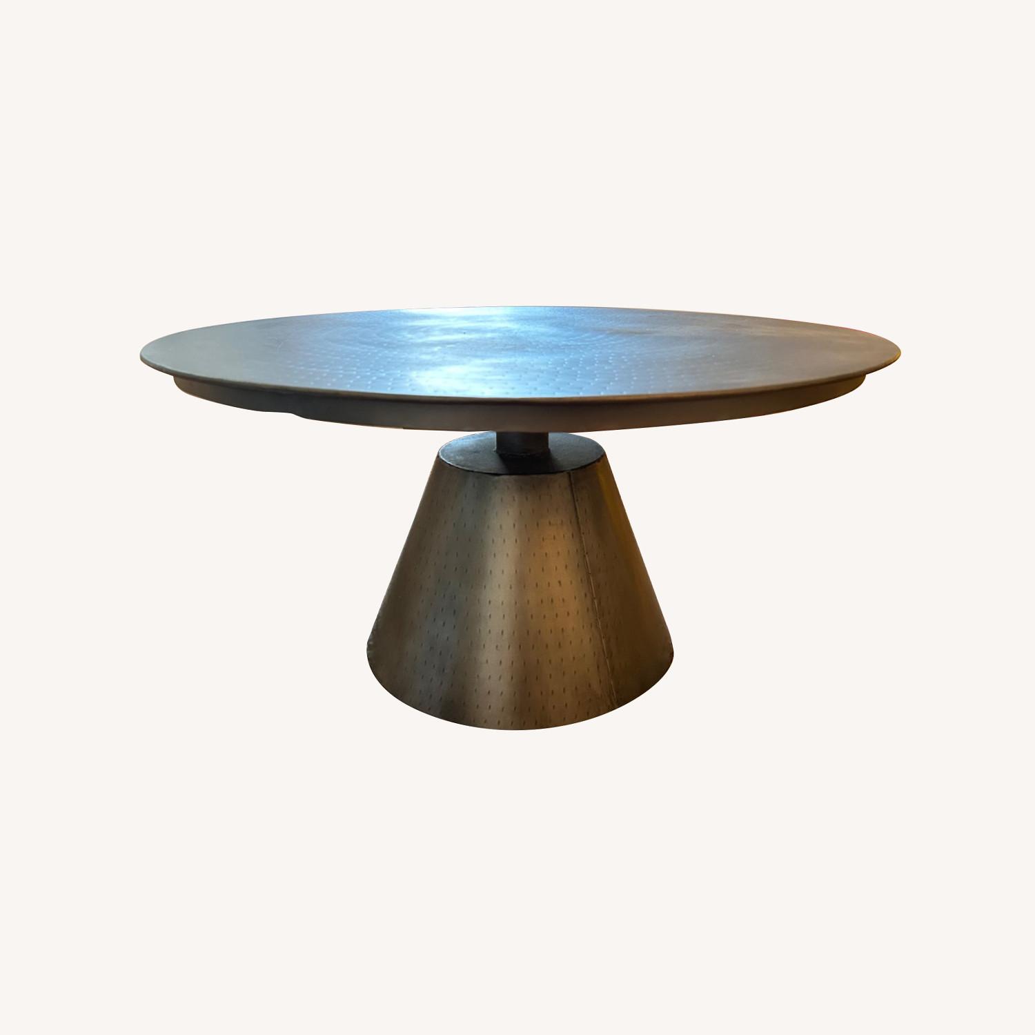 Modern Industrial Metal Cone Coffee Table - AptDeco