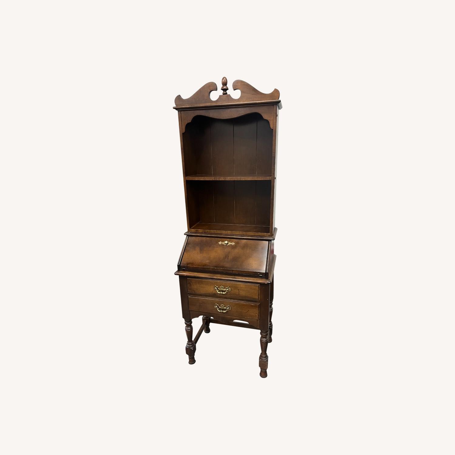 Vintage Colonial Secretary Desk 1970s - AptDeco