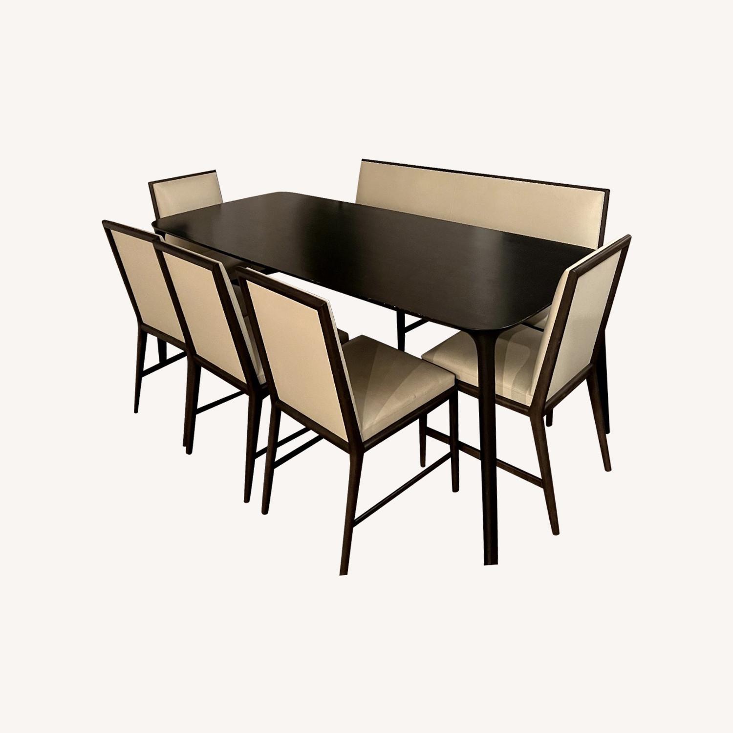 Christian Liaigre Dining Chairs Bench + Table - AptDeco