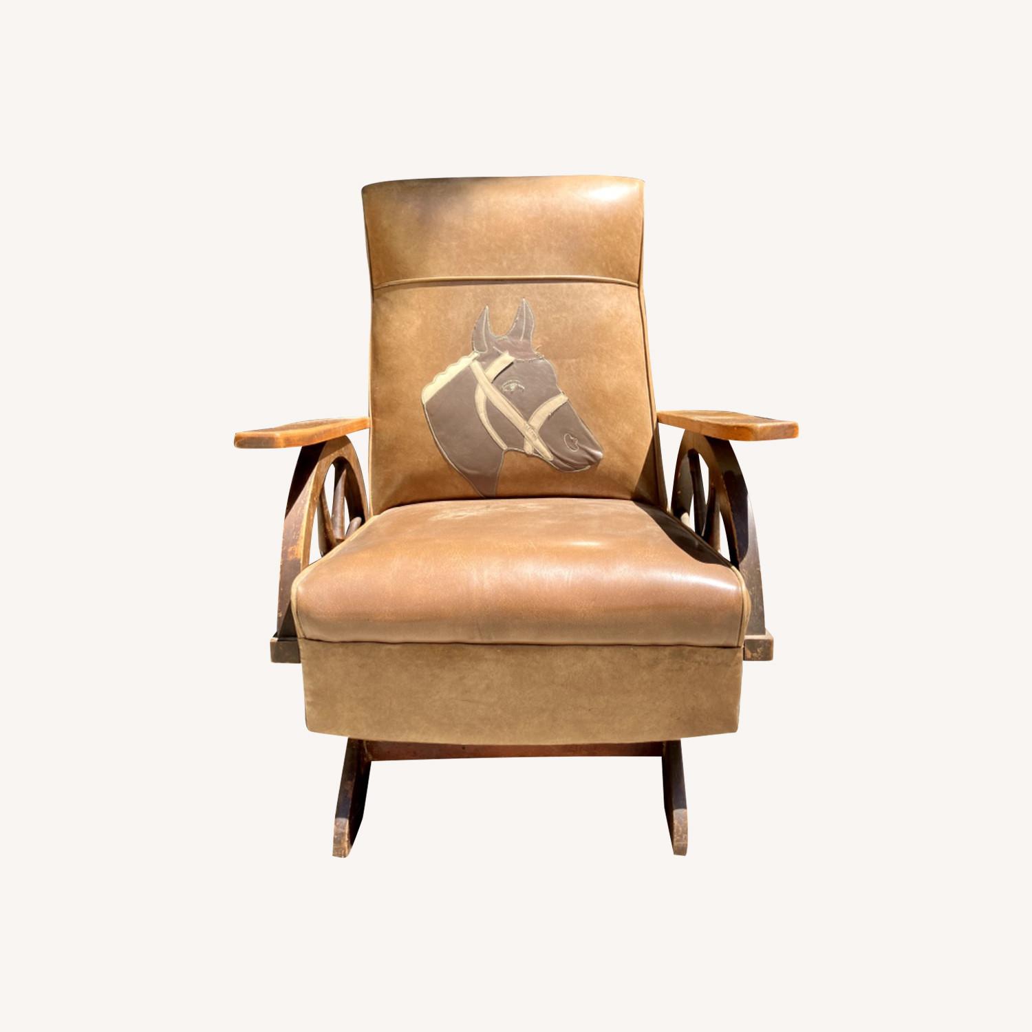 Vintage Cowboy Rocking Chair - AptDeco